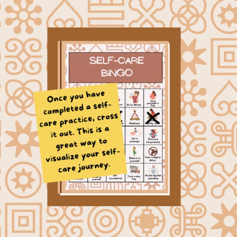 Self-care Bingo, 2024 Self-care Goals, Self-care Template - Etsy