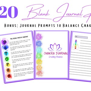 Blank Chakra Journal Pages Printable Download - Etsy