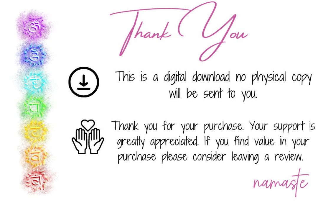 Blank Chakra Journal Pages Printable Download - Etsy