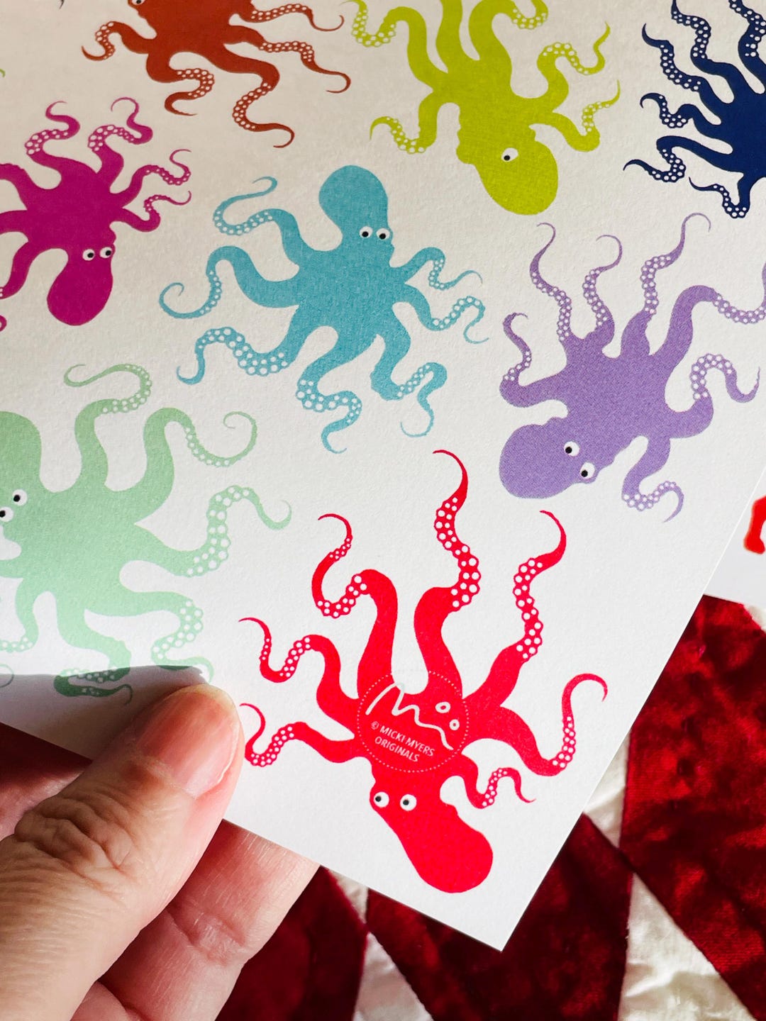 Octopus Giftwrap • High Quality 20”X29” Wrapping Paper Sheets ...