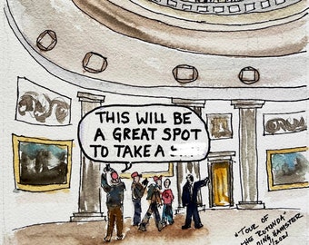 Political Cartoon - Etsy