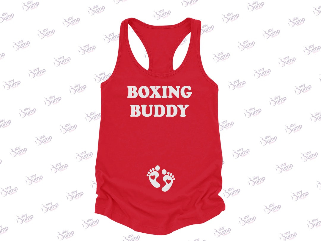 Pregnancy Tank, Boxing Buddy, Baby Announcement, Pregnancy Gift ...