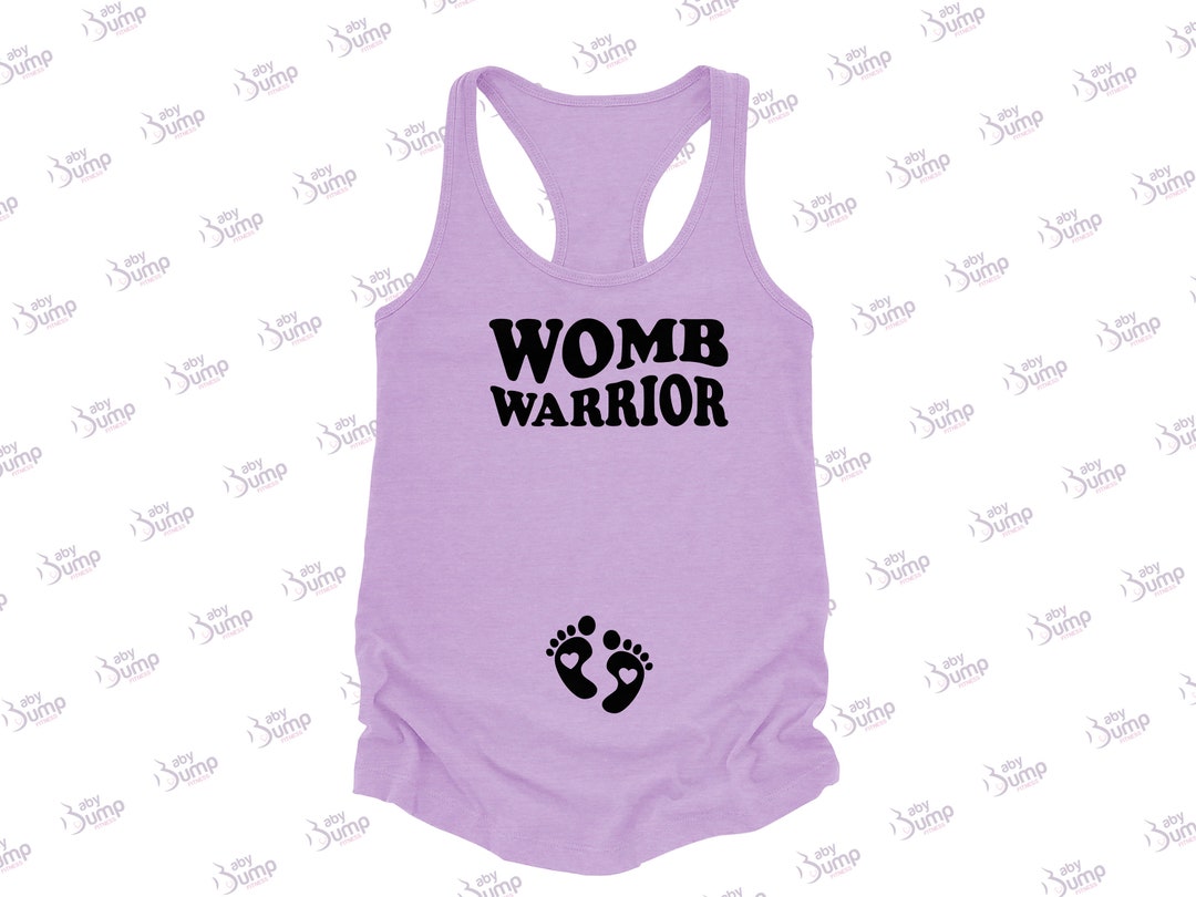 Pregnancy Announcement, Womb Warrior, Pregnancy Tank Top , Pregnancy ...