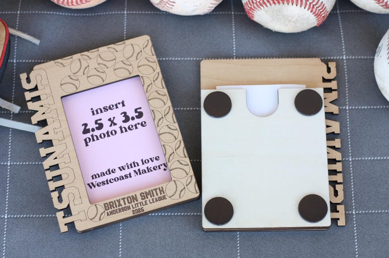 Baseball Picture Frame Fridge Magnet - Etsy