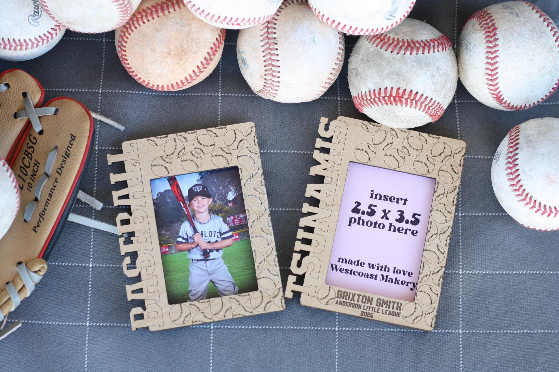 Baseball Picture Frame Fridge Magnet - Etsy