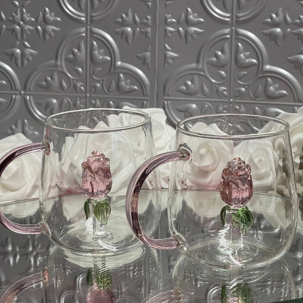 Rose Inside Cup - Etsy