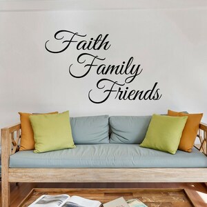 Faith Family Friends Vinyl Sign Decal & Sticker for Car Home - Etsy