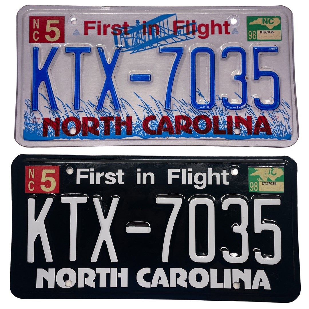 North Carolina NC Car Vehicle Truck Sedan License Plate Wrap - Etsy