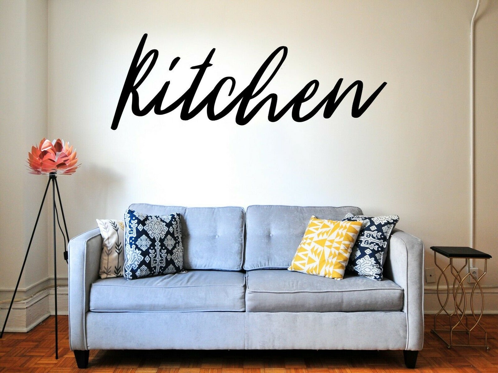 Kitchen Cursive Vinyl Sign Decal & Sticker for Car Home Decor - Etsy