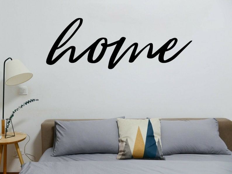 Home Cursive Vinyl Sign Decal & Sticker for Car Home Decor - Etsy