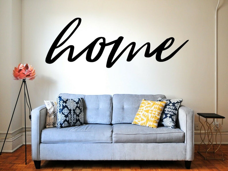 Home Cursive Vinyl Sign Decal & Sticker for Car Home Decor - Etsy