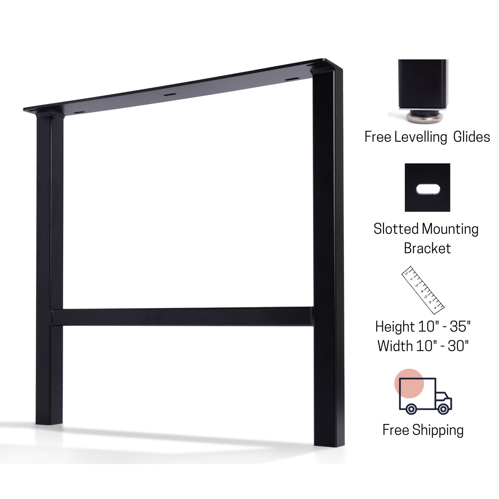 H-frame Metal Table Legs Set of 2 10 35 for | Etsy Canada