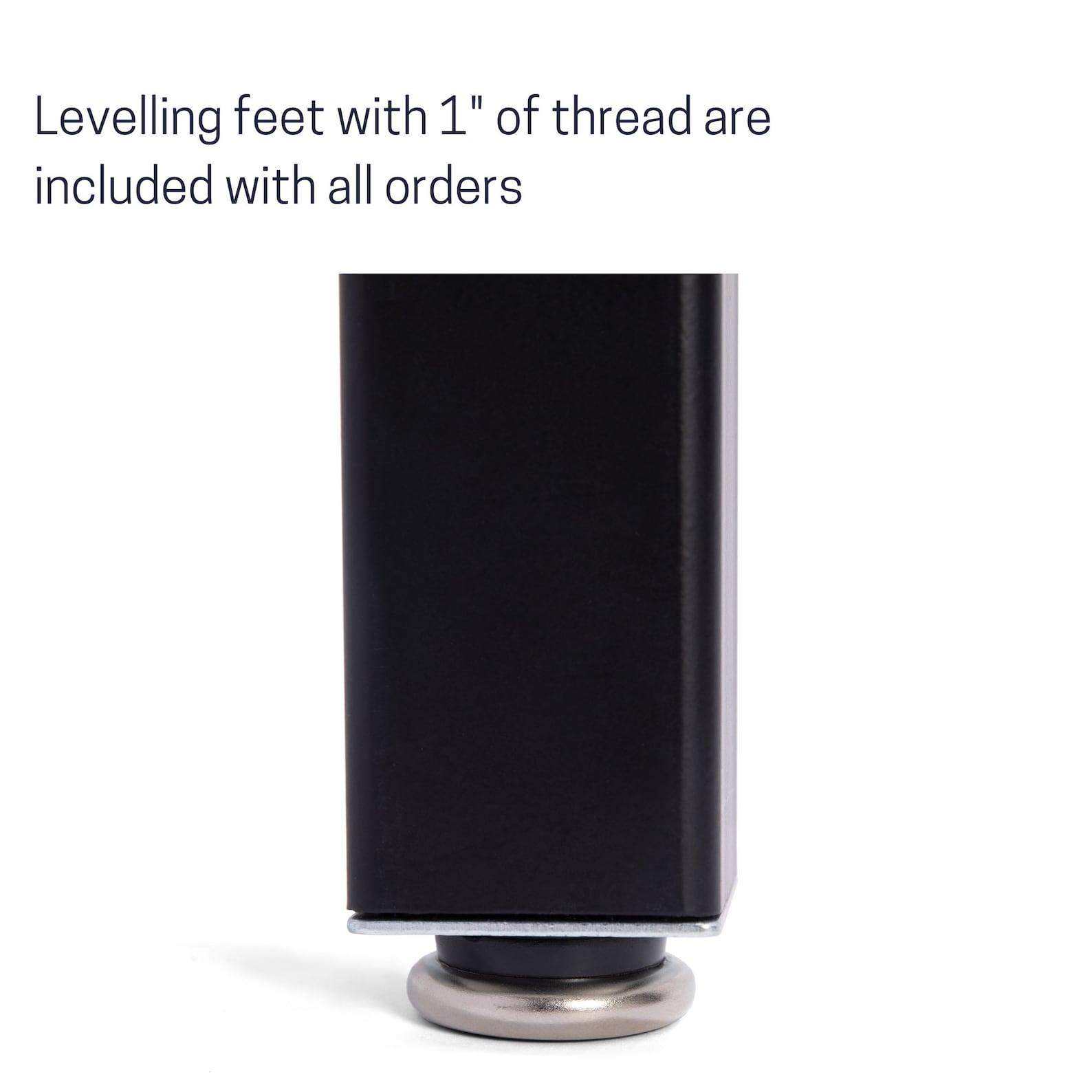 2x U Shaped Legs of Square Tubed Metal Table Legs 10 35 Matte Black ...