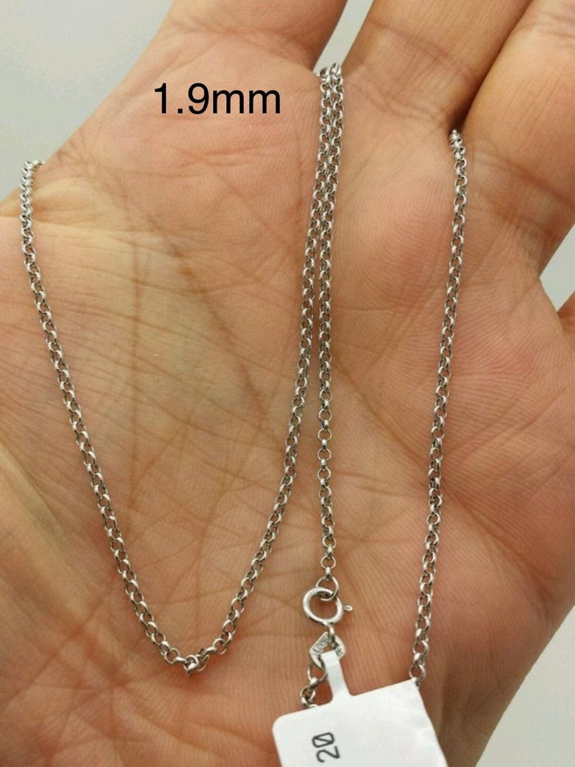 10k Yellow/White Gold Round Rolo Link NecklaceRolo | Etsy