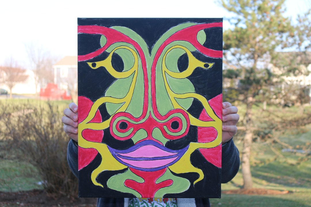 Big Lip Creature Painting - Etsy