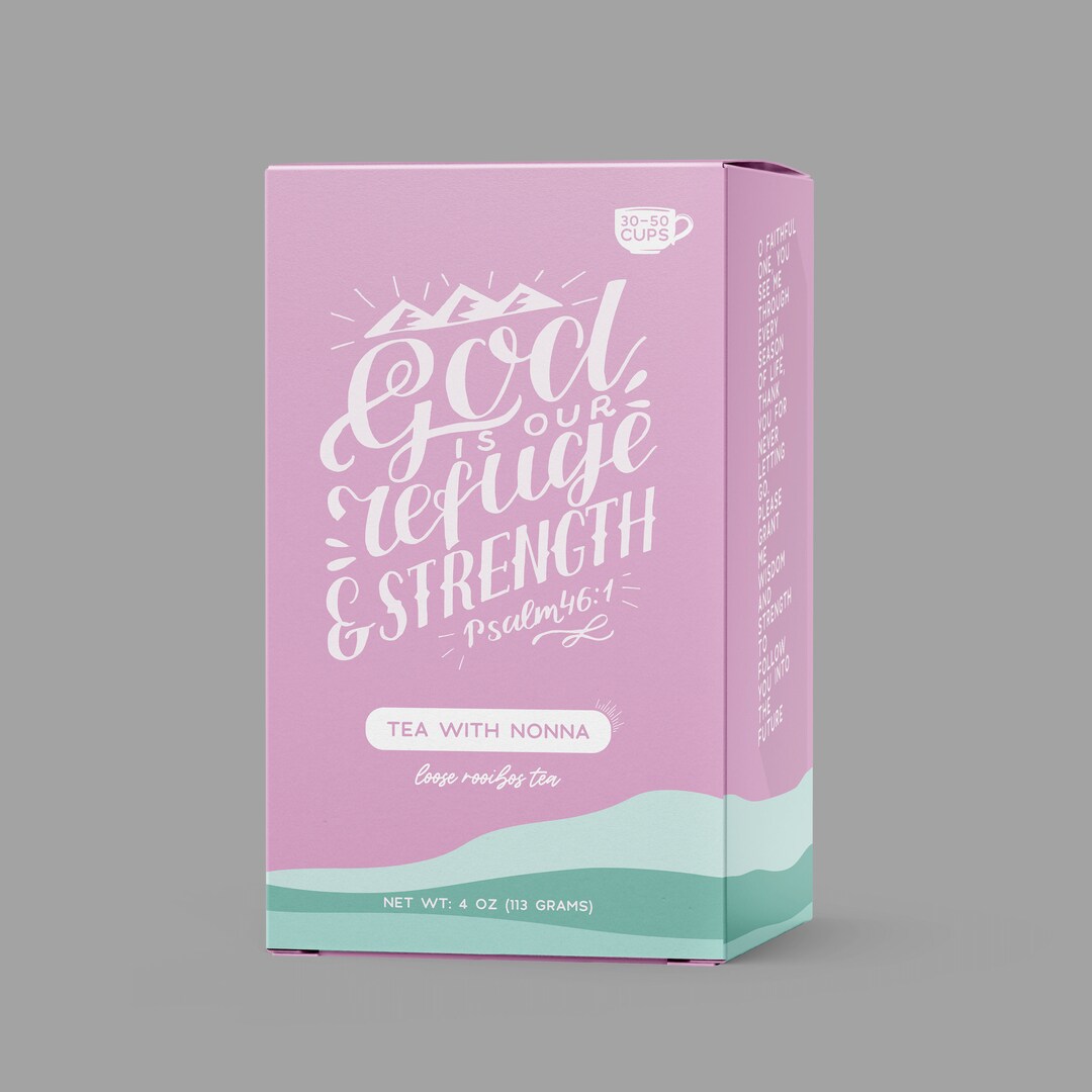 Caramel Rooibos Tea God is Our Refuge Bible Verse Collection ...