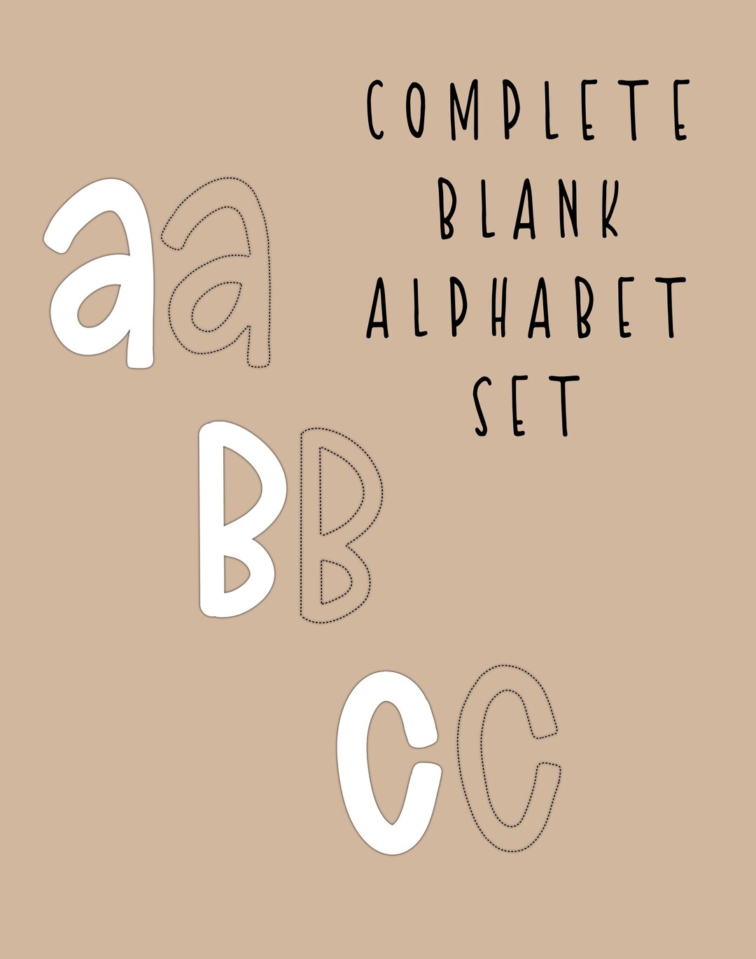 Editable Full Doodle Alphabet | Doodle Alphabet Png | Blank Alphabet ...
