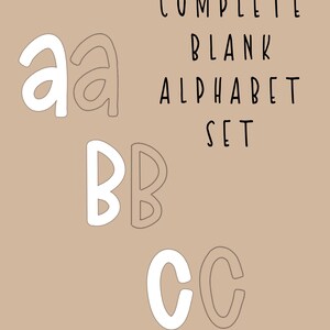 Editable Full Doodle Alphabet | Doodle Alphabet Png | Blank Alphabet ...