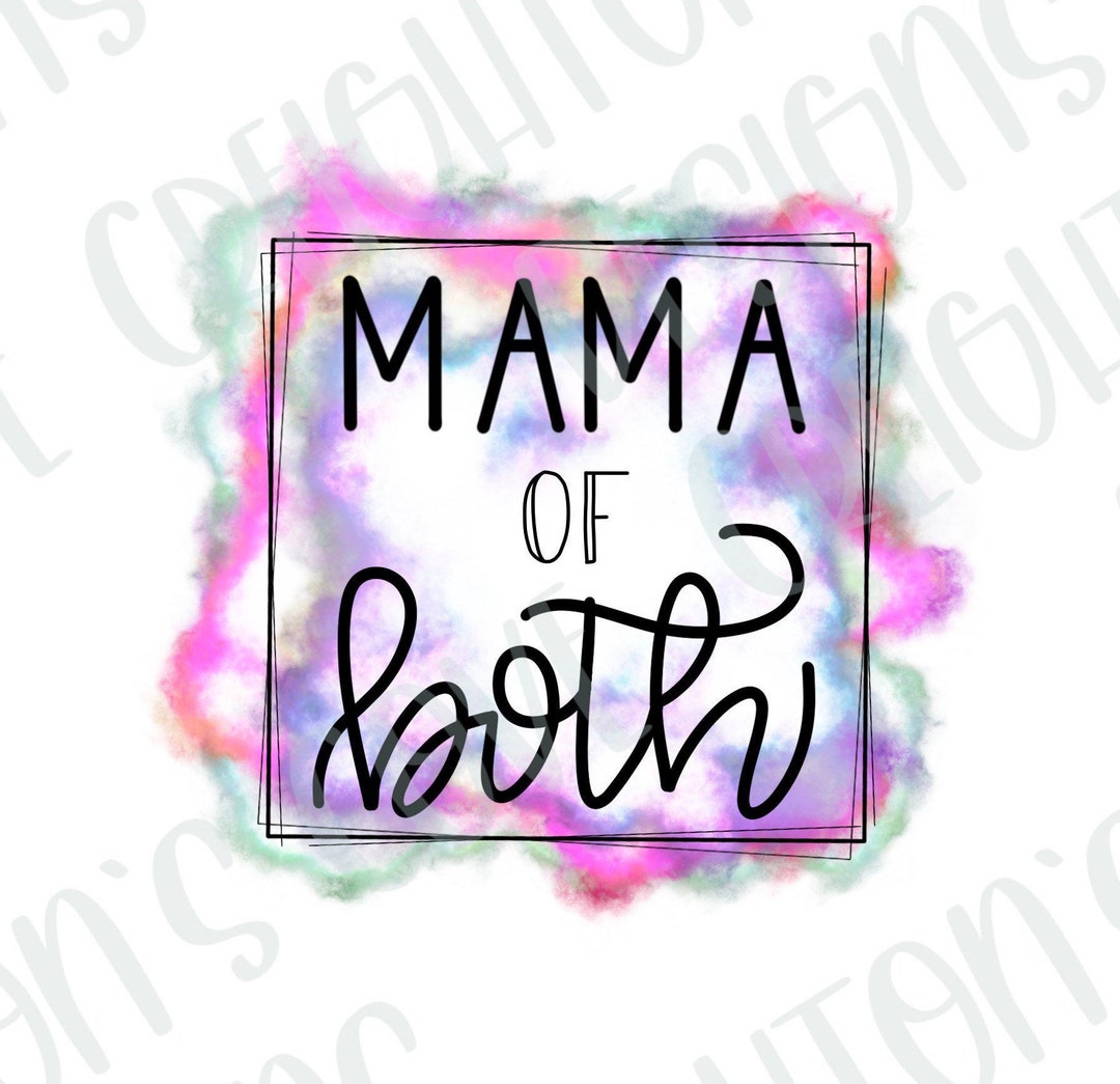 Mom of Both Png Mom Png mama of Both Clipart Mama Digital Download mom ...