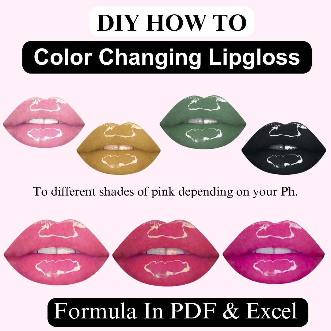 Color Changing Lip Gloss Formula | DIY How To| E-guide | Tutorial | All ...