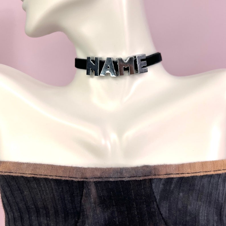 Custom Name Choker | Personalized | Stainless Steel Letters | Non ...