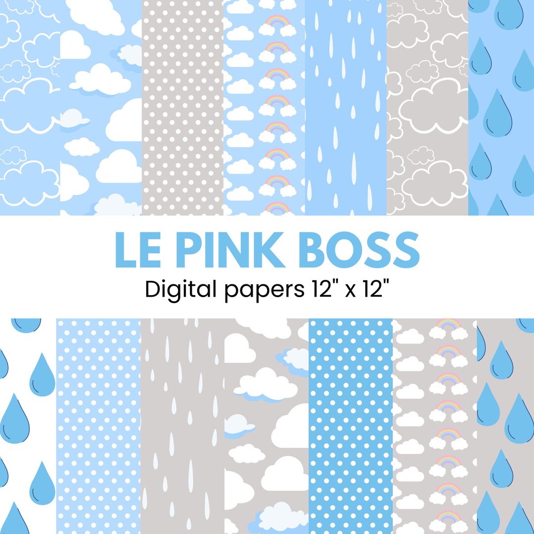 Clouds Digital Paper Pack, Scrapbook Papers, Clouds Wallpaper, Clouds ...