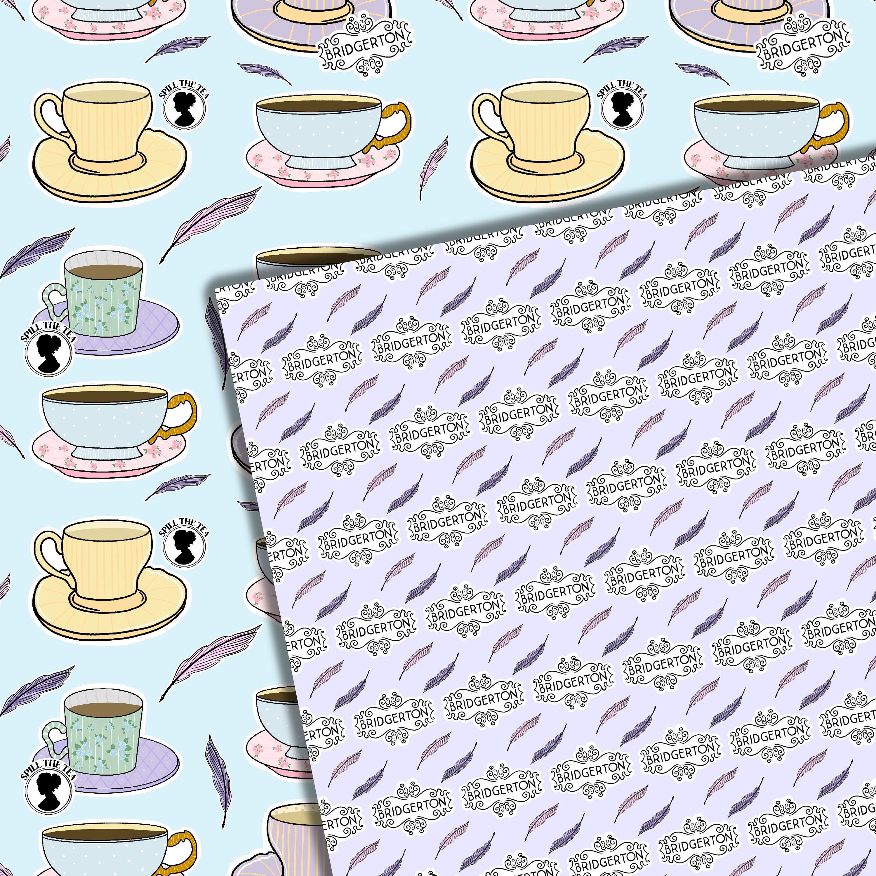 Bridgerton Digital Paper, Bridgerton Series, TV Show Patterns ...