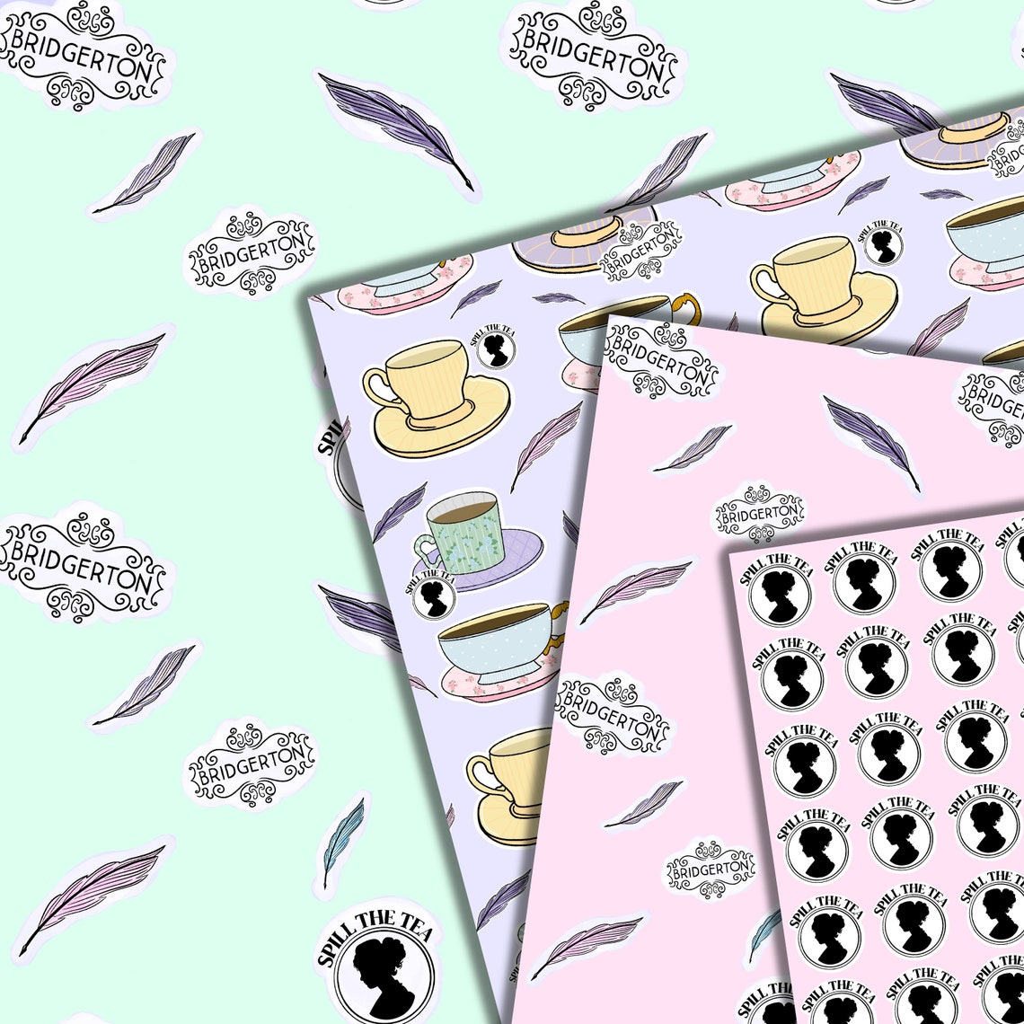 Bridgerton Digital Paper, Bridgerton Series, TV Show Patterns ...