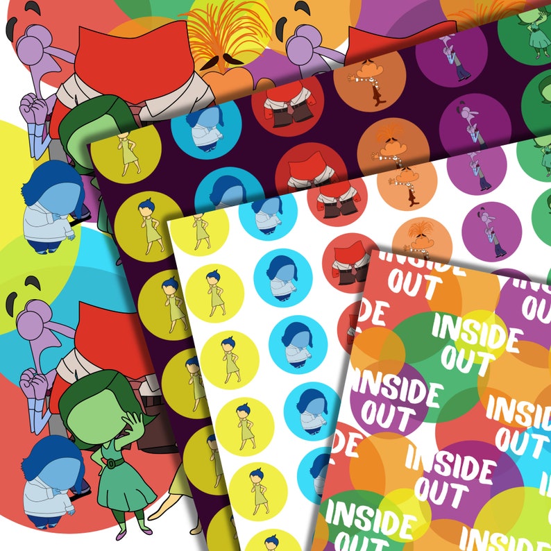Inside Out Paper Pack, Inside Out Papers, Inside Out Movie Wallpaper ...