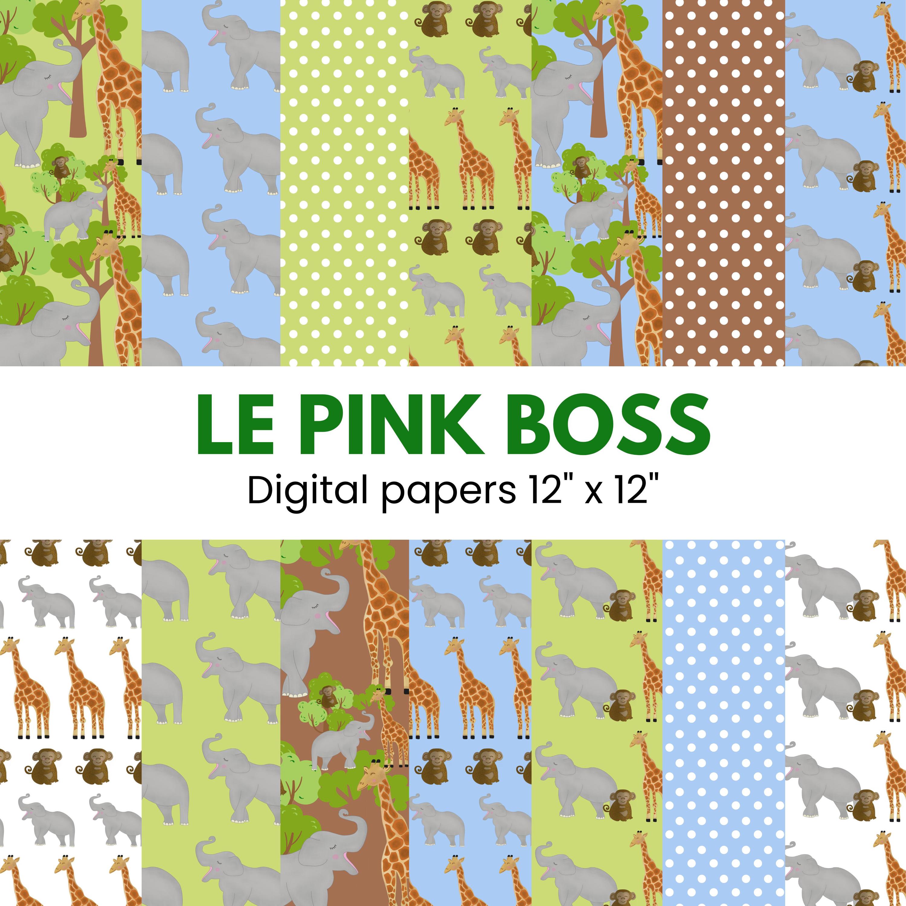 Jungle Digital Paper Pack, Scrapbook Papers, Jungle Wallpaper, Jungle ...