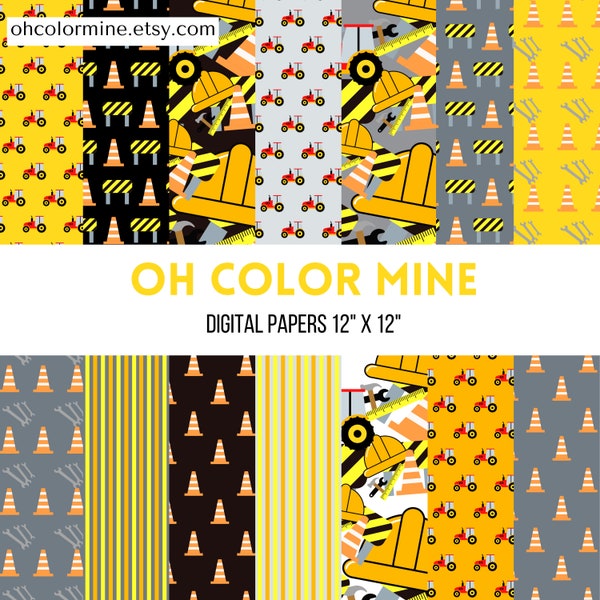 Construction Wallpaper - Etsy