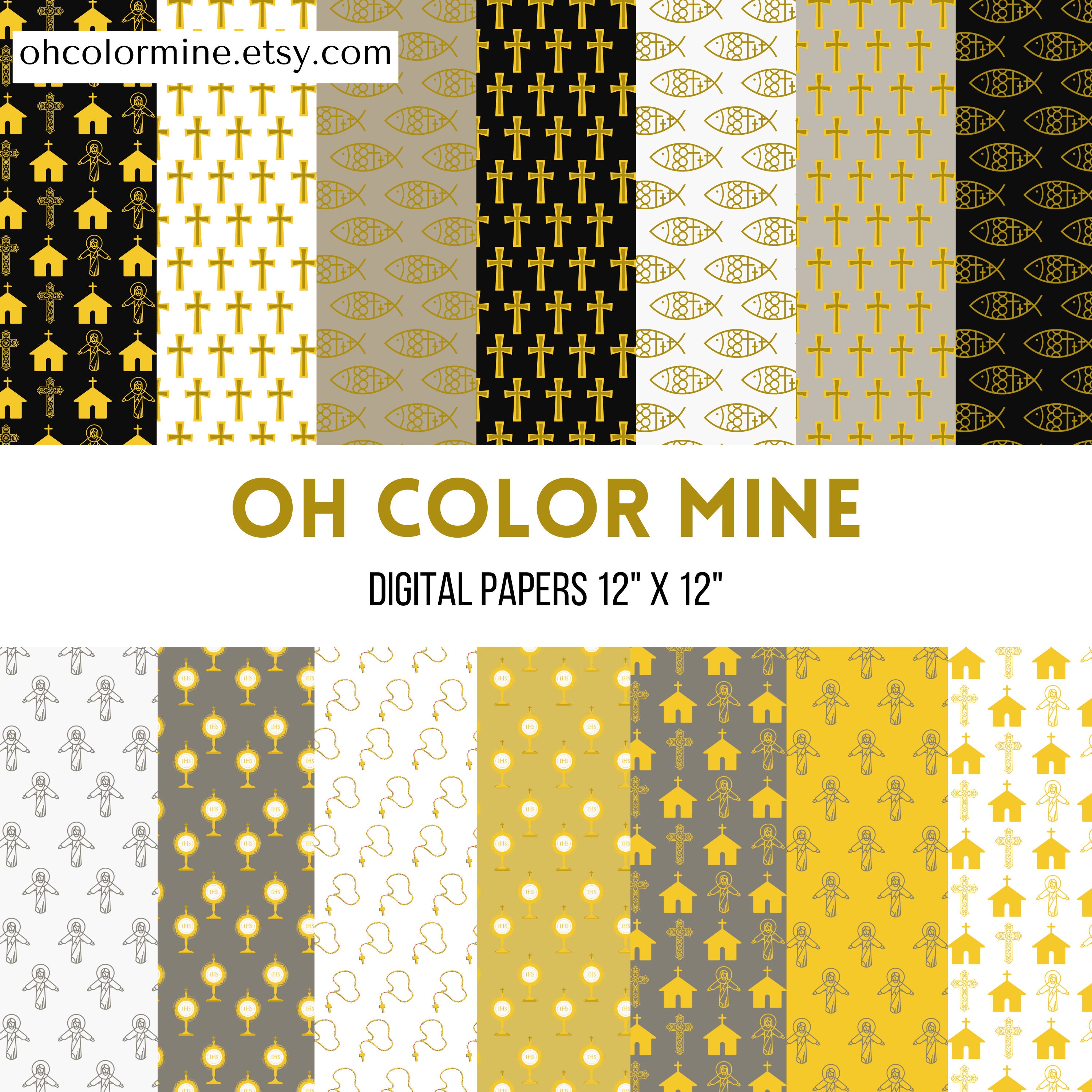 God Digital Paper Pack, Scrapbook Papers,god Church Wallpaper, God ...