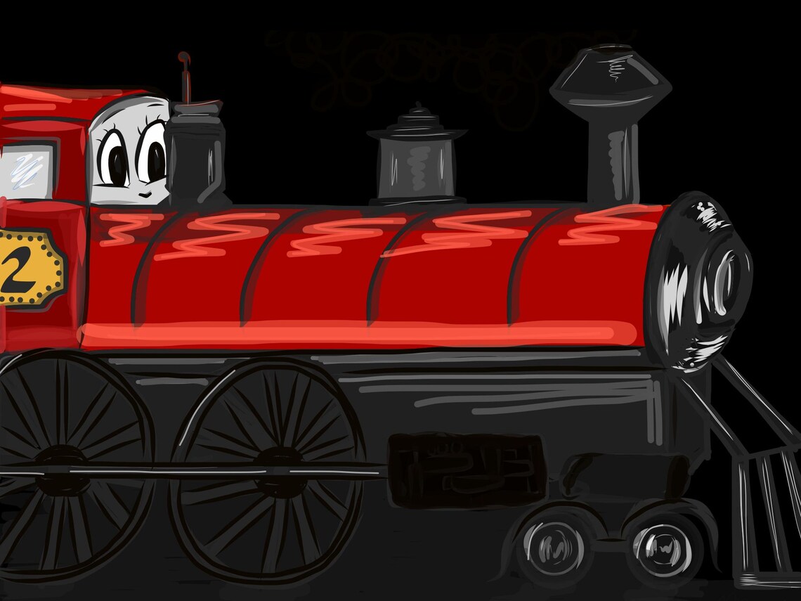 Red Train for Kids - Etsy