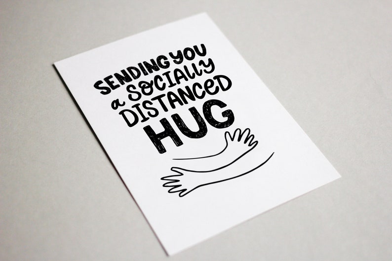 10 Pack of Mail a Hug Greeting Card - Etsy Israel