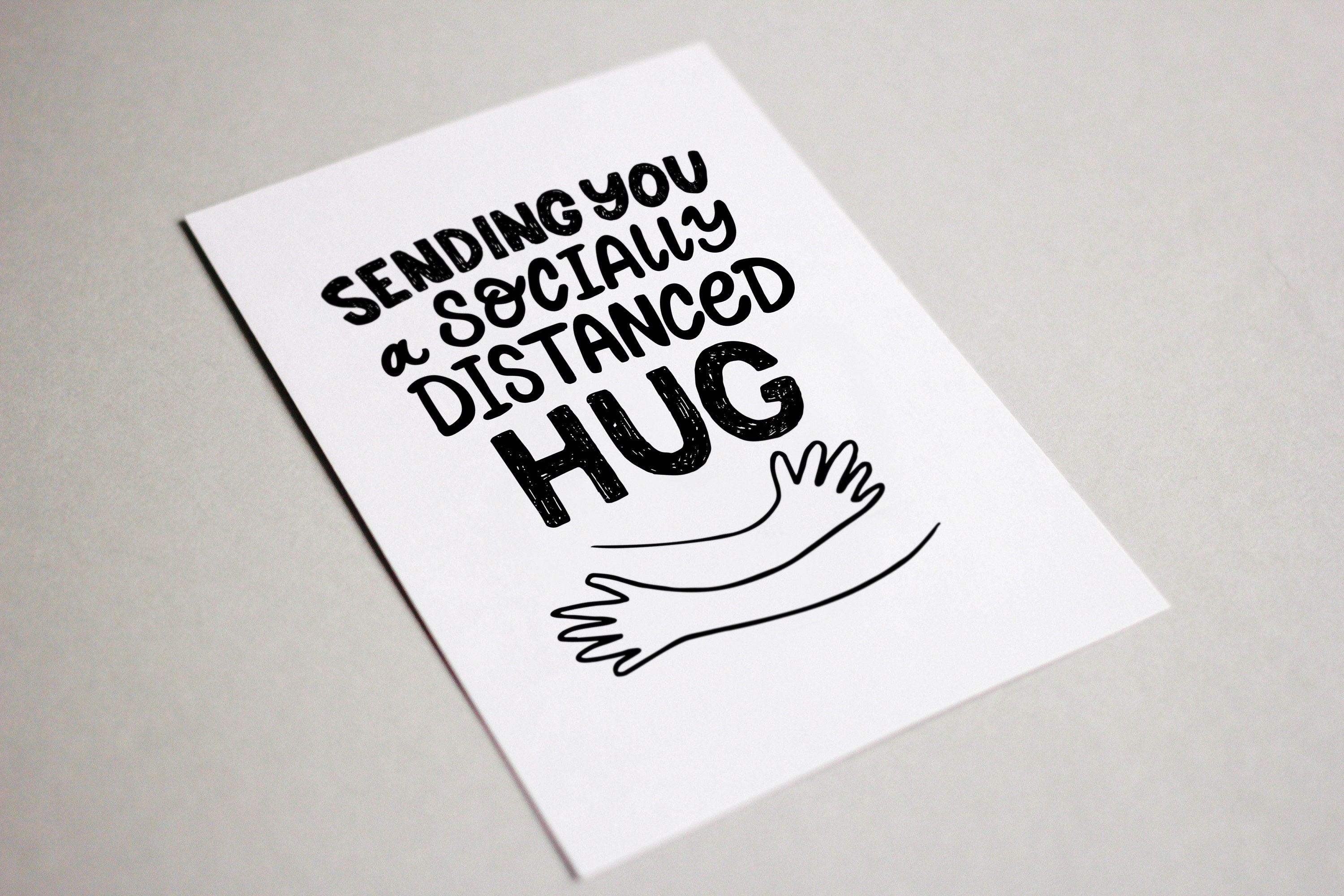 10 Pack of Mail a Hug Greeting Card - Etsy
