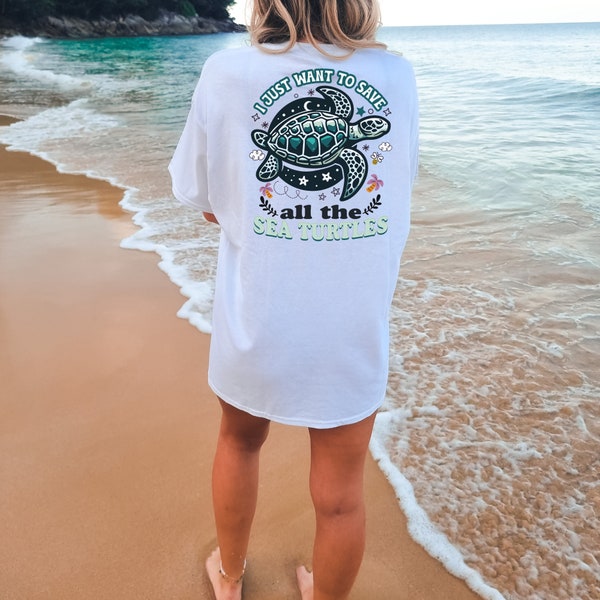 Sea Turtle Tshirt - Etsy