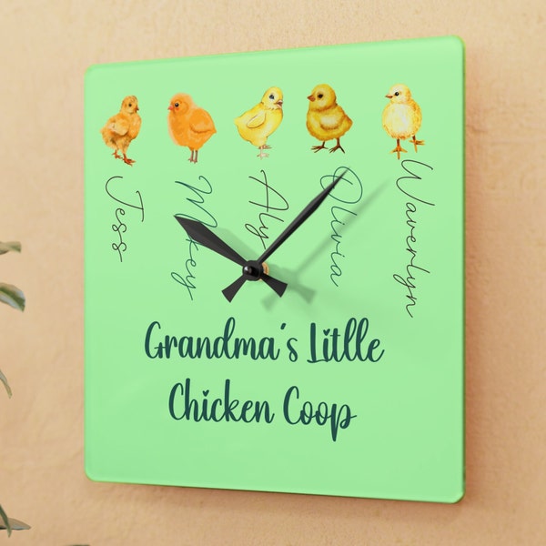 Chicken Chick Clock - Etsy