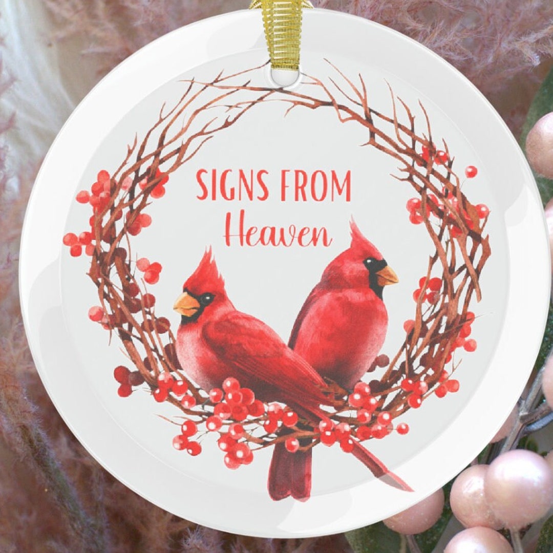 Cardinal Bird Christmas Ornaments Sets With Pair of Cardinals - Etsy