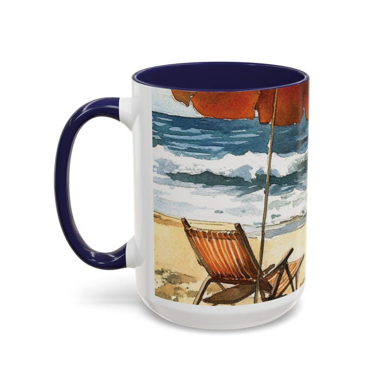 Personalized Beach Bum Mug, Custom Name Coffee Cup, Tropical Vacation ...