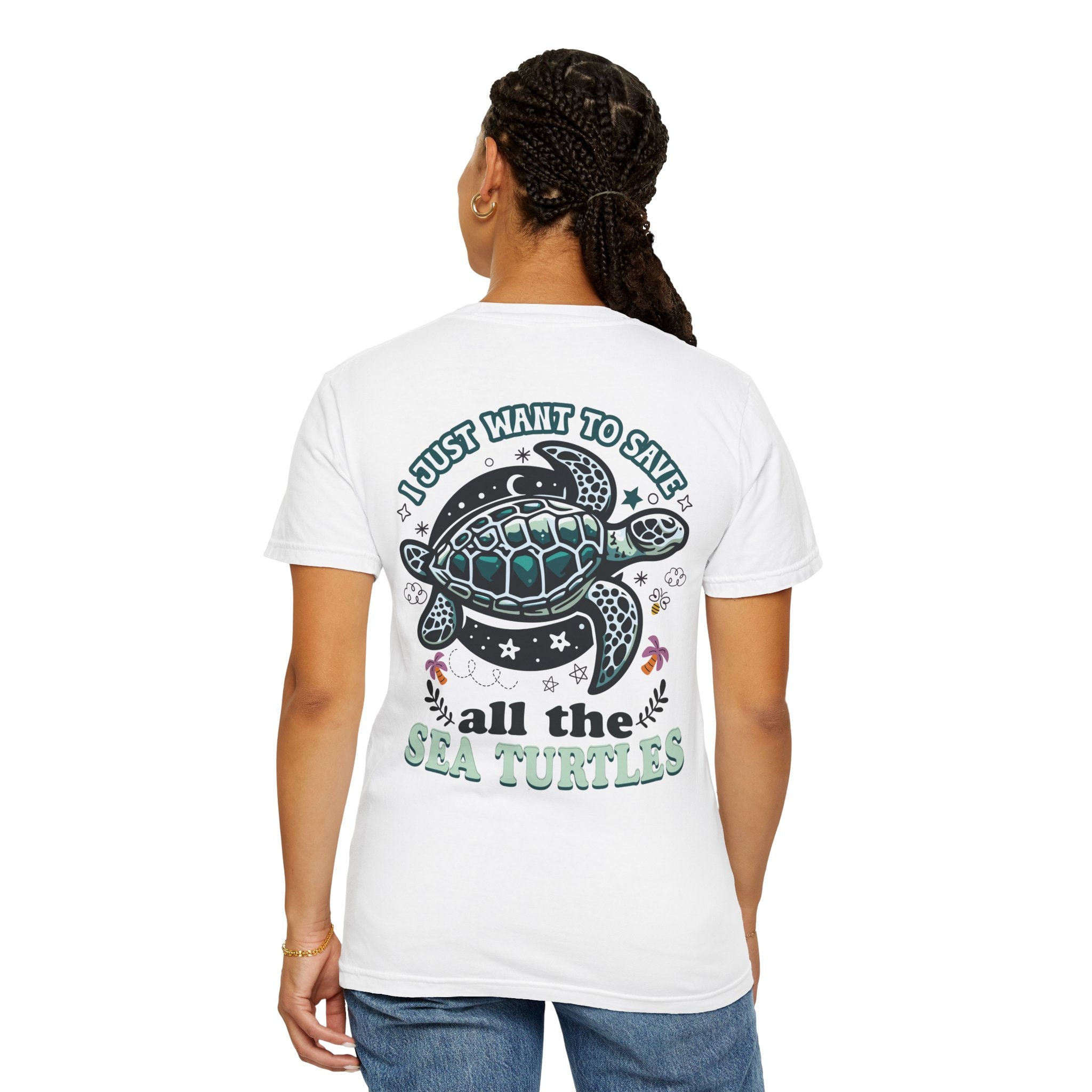 Save the Sea Turtles Comfort Colors Tshirt, Earth Day Sea Turtle Tee ...