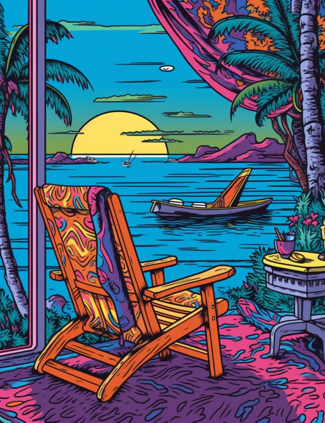 30 Printable Beach Scene Coloring Pages Coloring Book Adults - Etsy