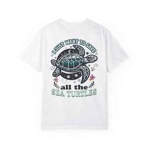 Save the Sea Turtles Comfort Colors Tshirt, Earth Day Sea Turtle Tee ...