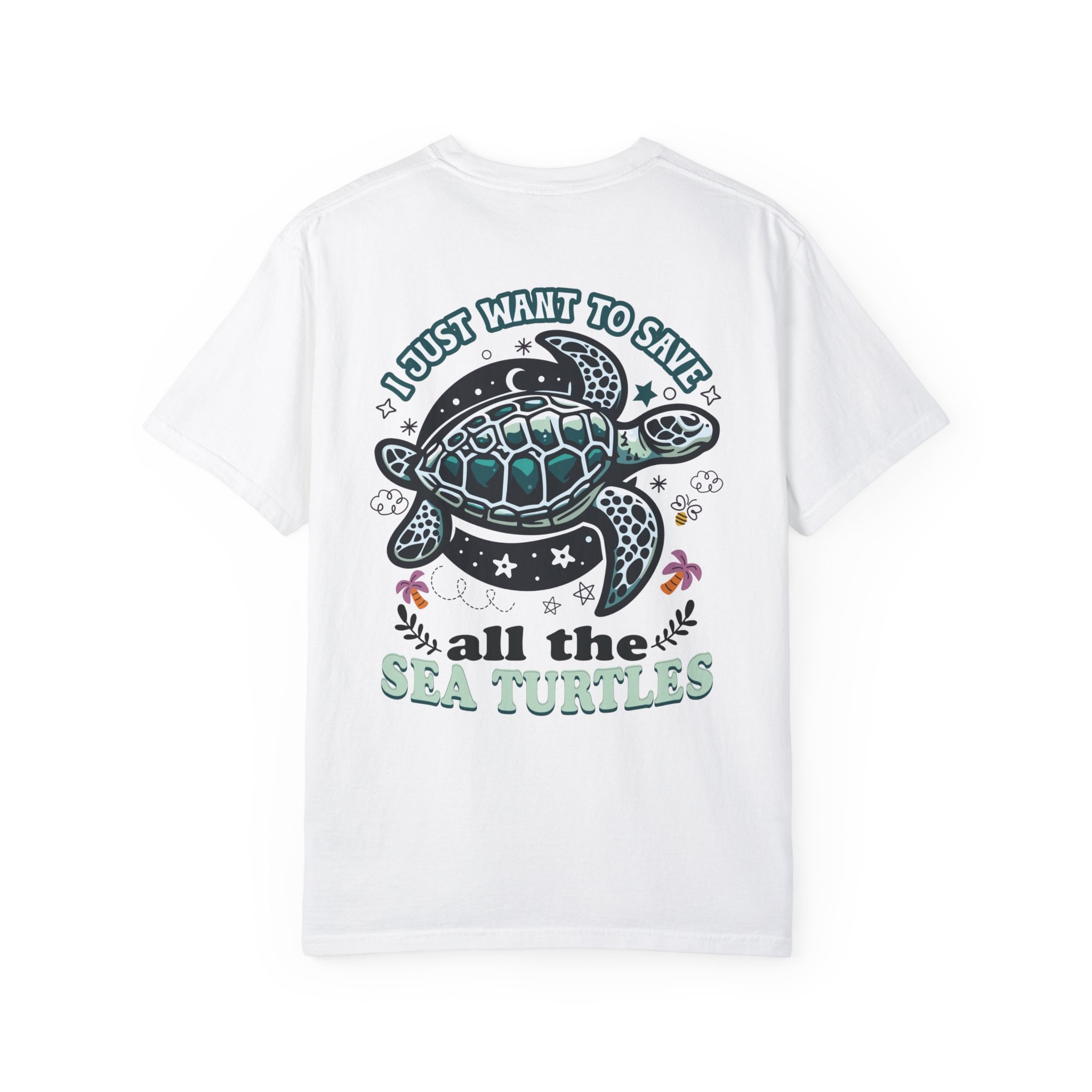 Save the Sea Turtles Comfort Colors Tshirt, Earth Day Sea Turtle Tee ...