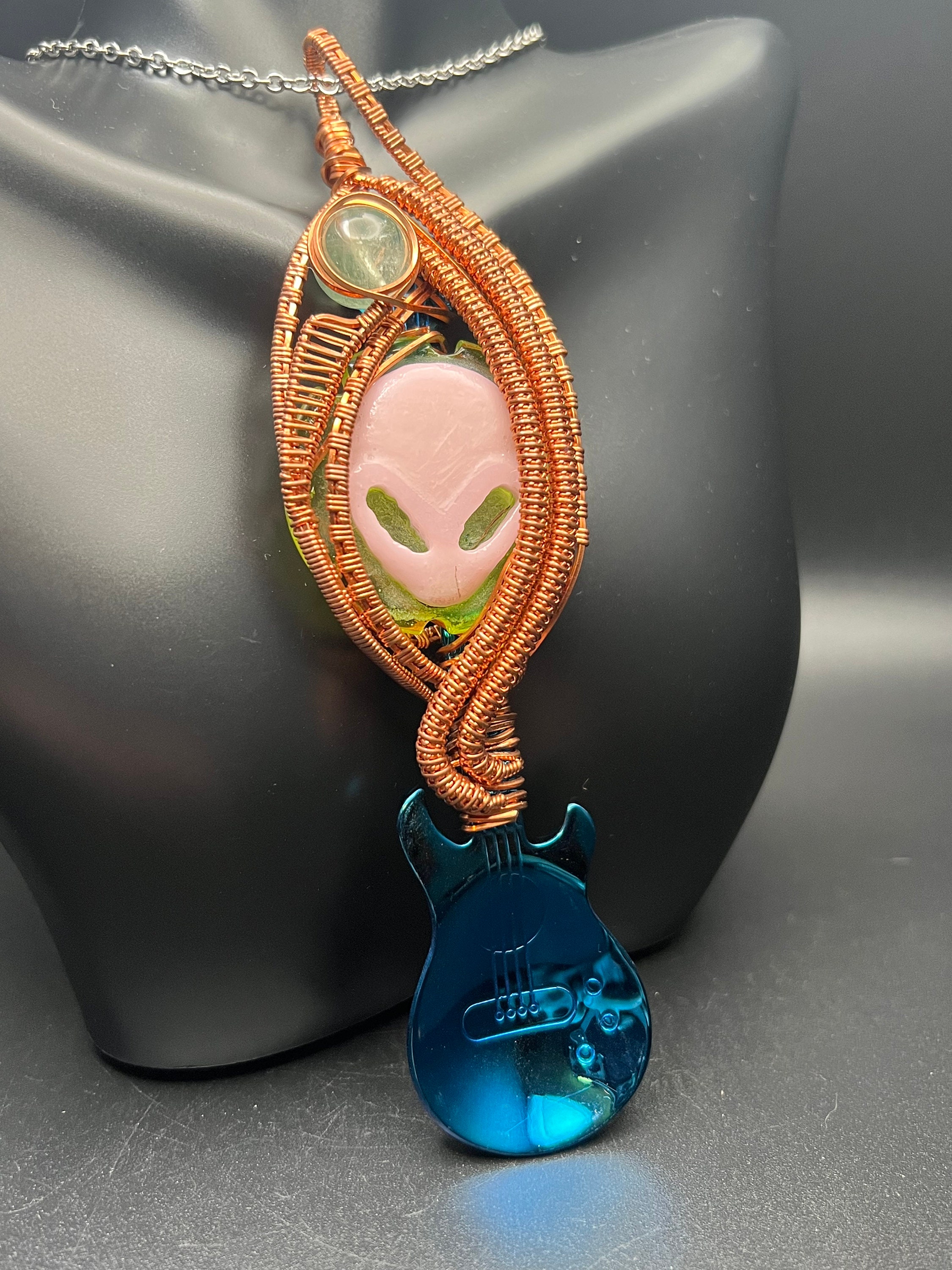 Alien Guitar Spoon Pendant Collab - Etsy
