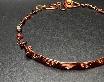 Amethyst Choker Wire Wrapped Choker Sterling Silver Necklace Crystal ...