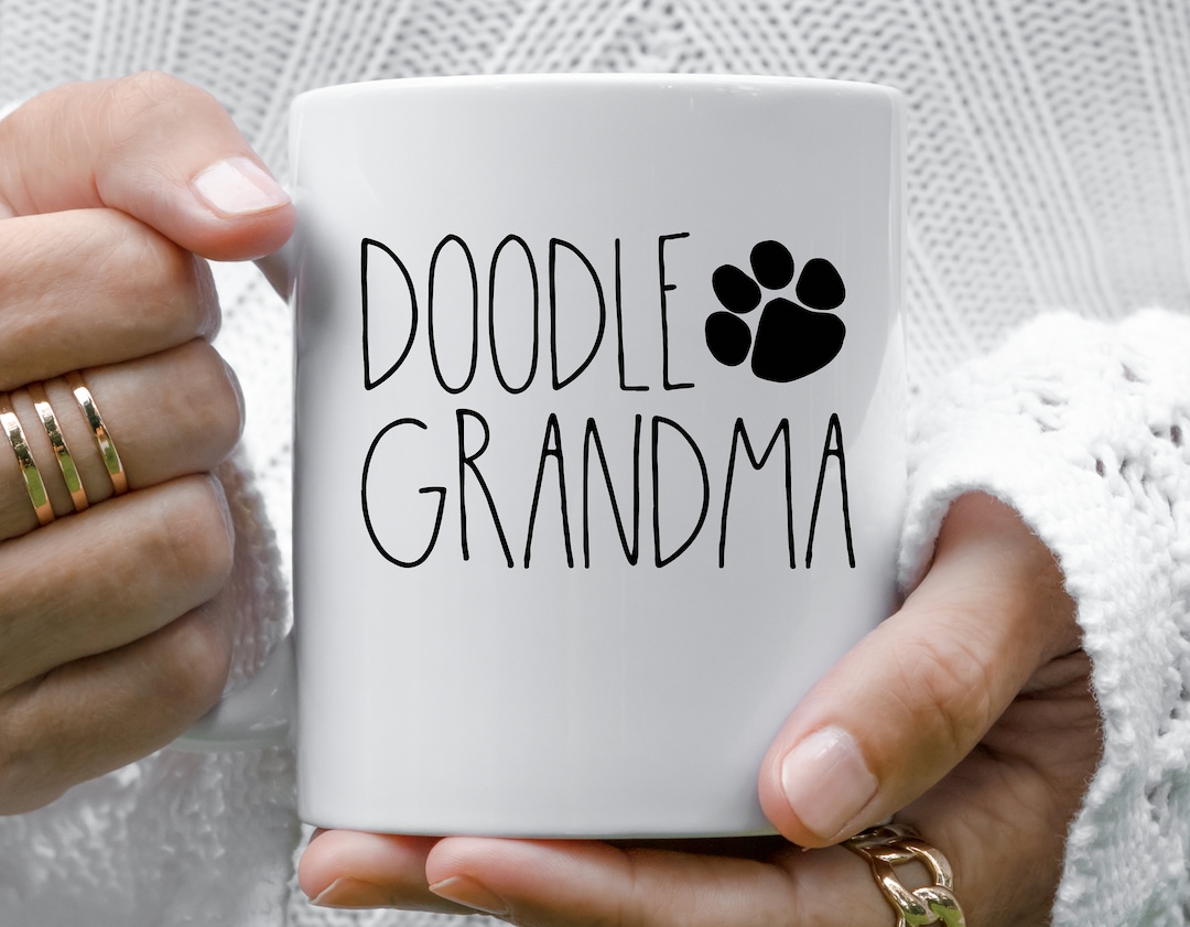 Doodle Grandma Mug, Doodle Grandma Coffee Mug, Doodle Grandma, Dog ...