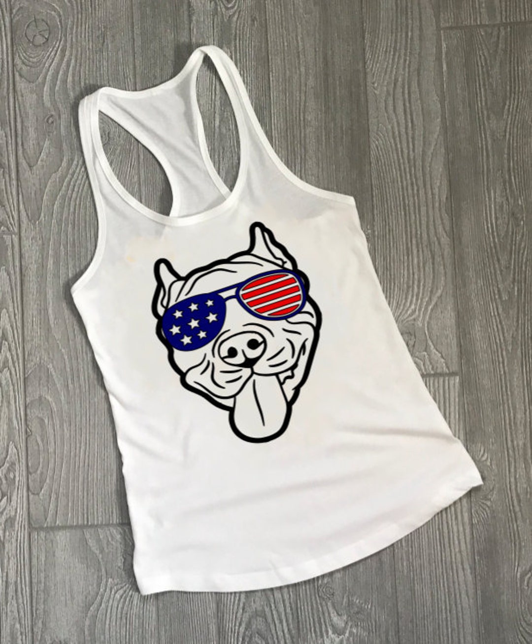 Pitbull 4th of July Tank - Pitbull Lovers - Pitbull Tanks - Etsy