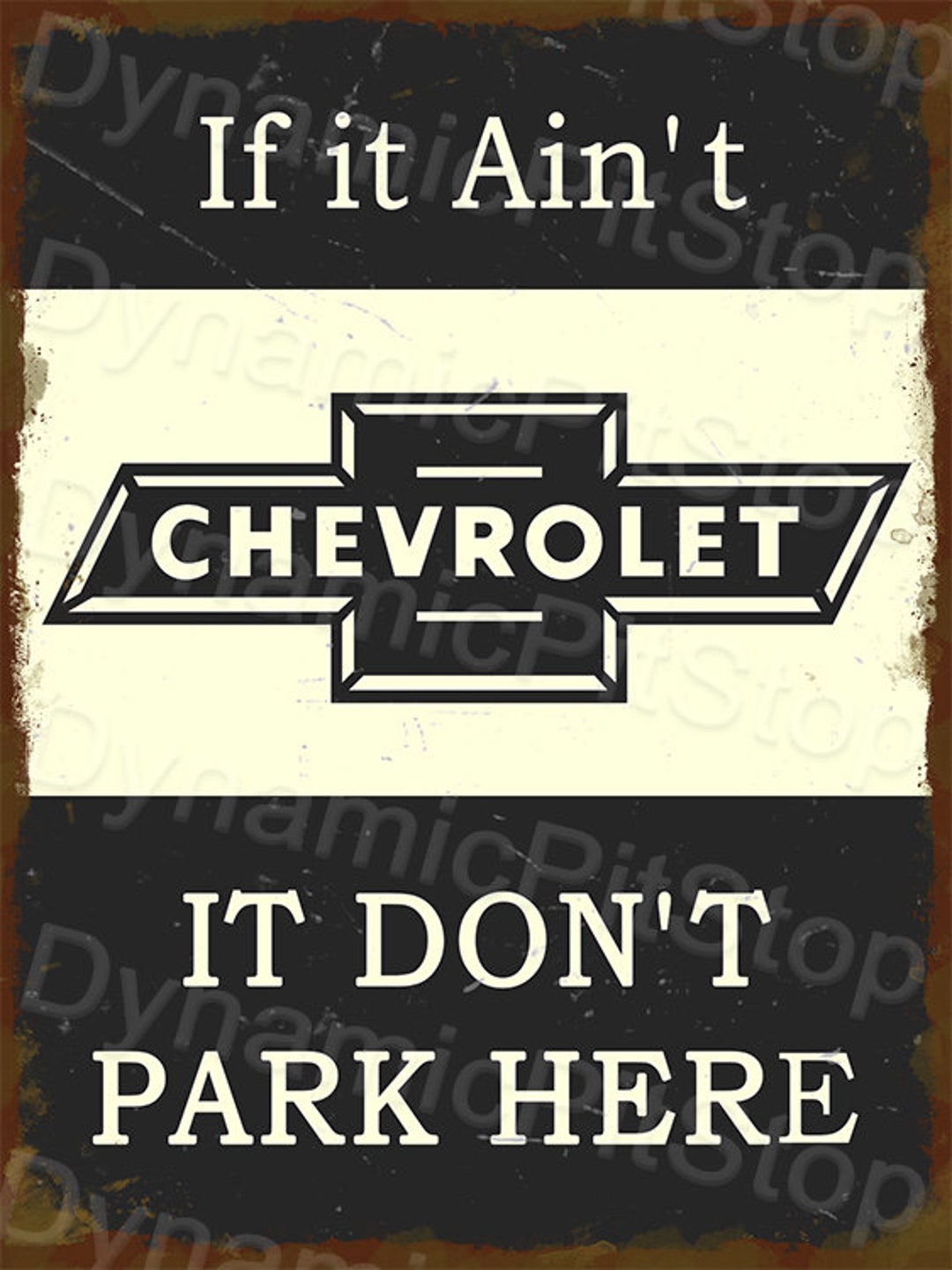 Chevrolet Parking Car Automotive Rustic Tin Metal Sign - Etsy