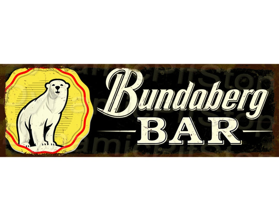 Bundaberg Bar Sign-bundy Wall Decor- Alcohol -rustic Tin Metal Sign ...