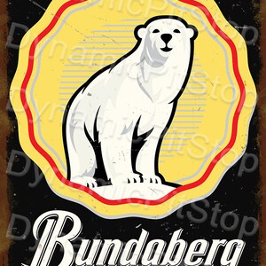 Bundaberg Rum Bundy Alcohol Rustic Tin Metal Sign Bar Mancave ...
